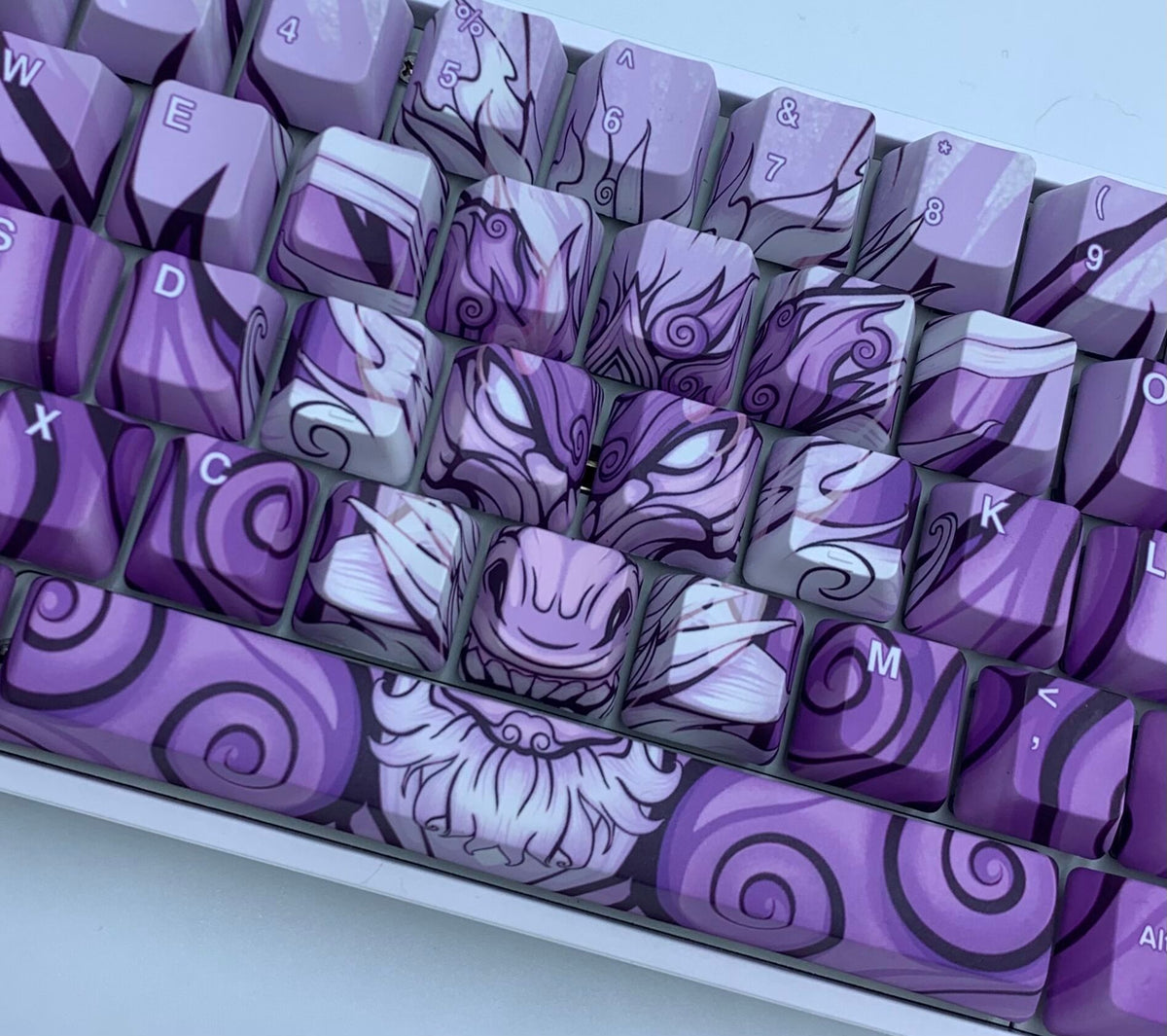 Lavender Oni Dragon Keycap Set - Alpherior Keys | Alpherior Keys