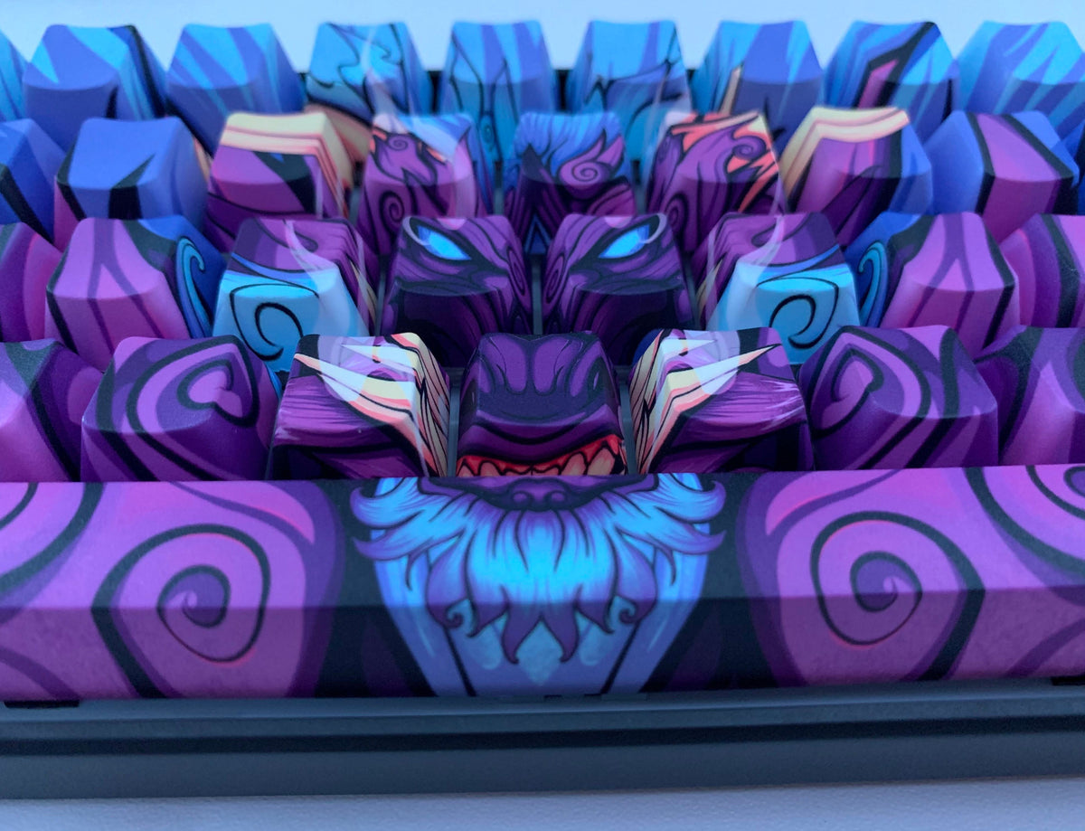 Purple Oni Dragon Keycap Set - Alpherior Keys | Alpherior Keys
