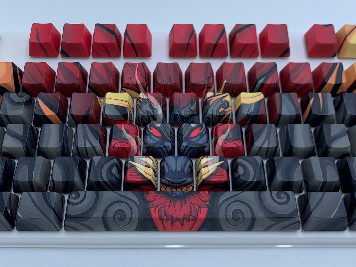 Red Oni Dragon Keycap Set - Alpherior Keys | Alpherior Keys