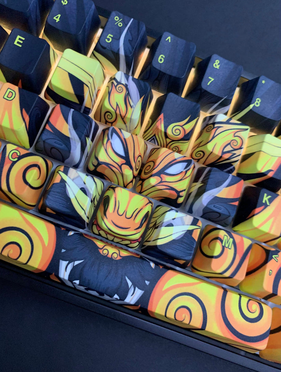 Gold Oni Dragon Keycap Set - Alpherior Keys | Alpherior Keys
