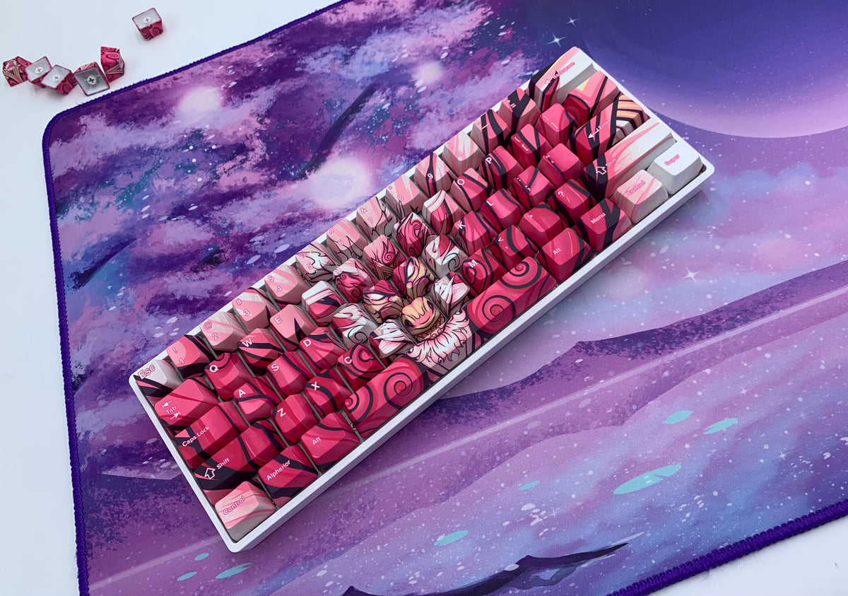 Pink Oni Dragon Keycap Set - Alpherior Keys | Alpherior Keys